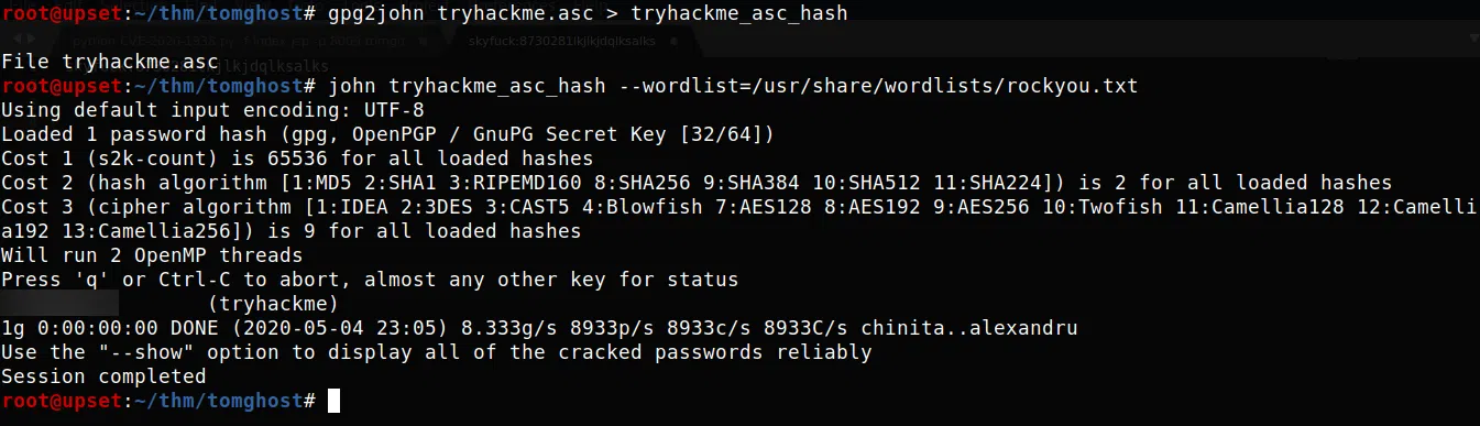 TryHackMe - TomGhost – sckull